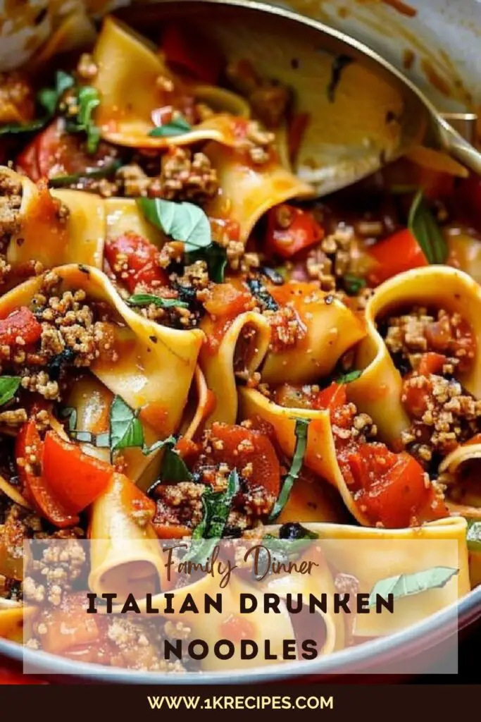 Italian Drunken Noodles: A Spirited Journey in Your Kitchen – 1k Recipes!
