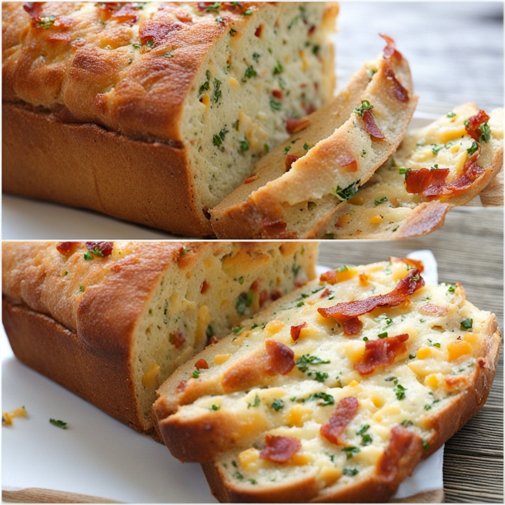 The Ultimate Loaded Bacon Cheddar Bread: A Flavour Extravaganza! – 1k ...