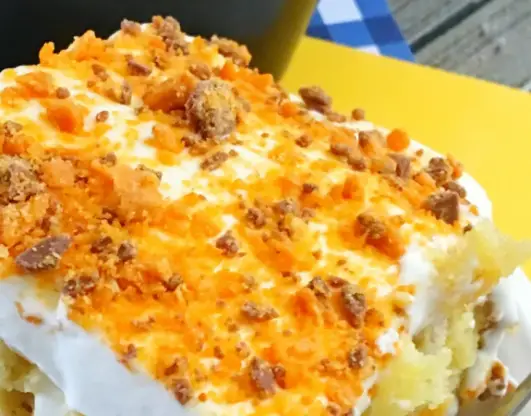 Butterfinger Ecstasy Cake – 1k Recipes!