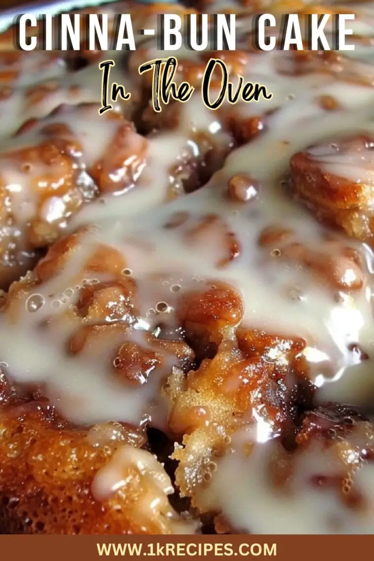 Cinna-bun Cake in the oven! – Easy Family Recipes!