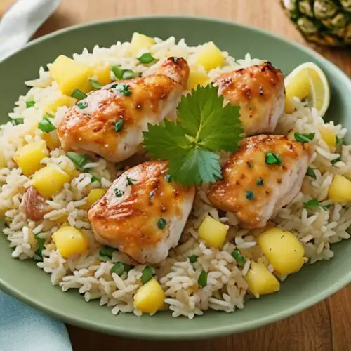 PINEAPPLE CHICKEN AND RICE – 1k Recipes!