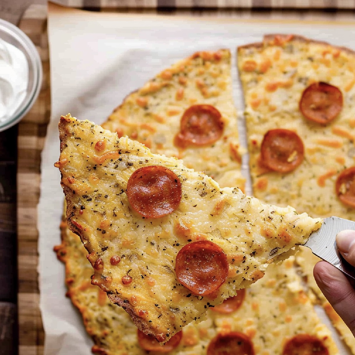 Cauliflower Pizza Crust Delight: Low-Carb Heaven – Easy Family Recipes!