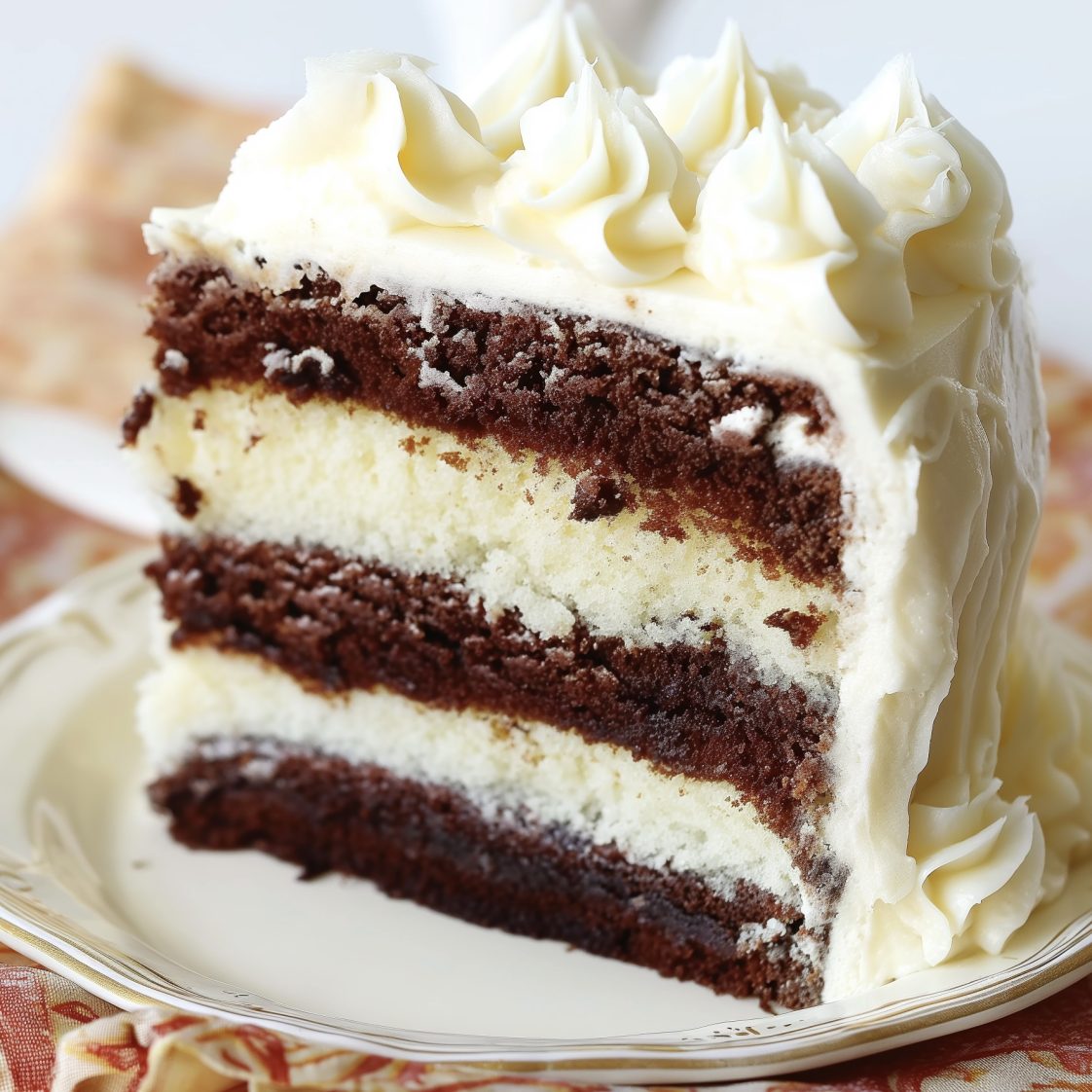 Decadent White Layer Cake with Fudgy Brownie: A Simple 3-Ingredient ...