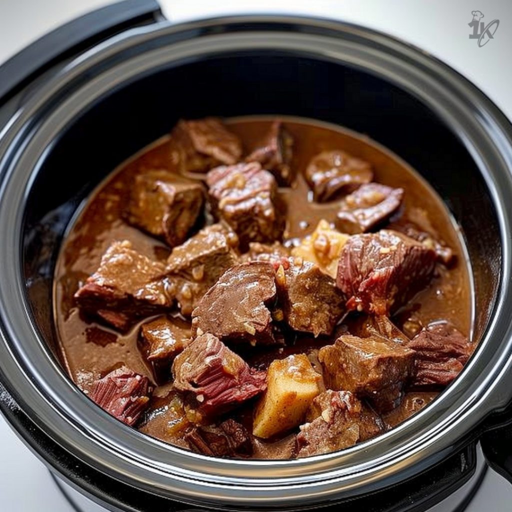 Slow Cooker Cubed Beef – 1k Recipes!